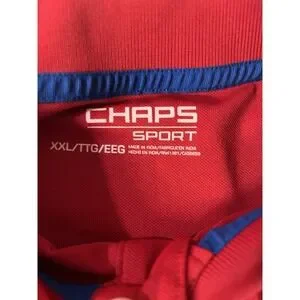 Chaps | Shirts | Chaps Sport Performance Polo Shirt Mens Xxl Red ...
